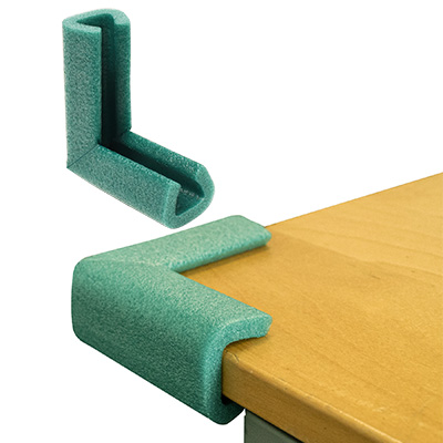 Buy 200 x U Foam Corner Protectors Size 25-35mm - Jiffy Ocean Green