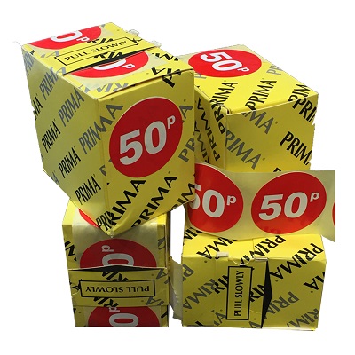 Buy Roll Of 500 x "50p" Retail Price Labels Stickers In Dispenser Box