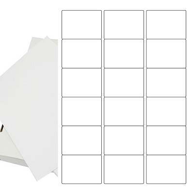 Buy 100 x A4 Sheets of Printer Address Labels - 18 Per Sheet (63x46mm)