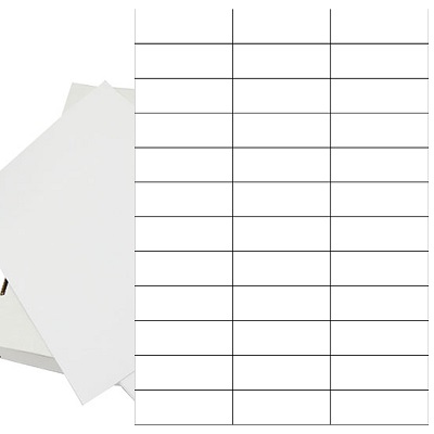 Buy 1000 x A4 Sheets of Printer Address Labels - 36 Per Sheet (70x25mm)