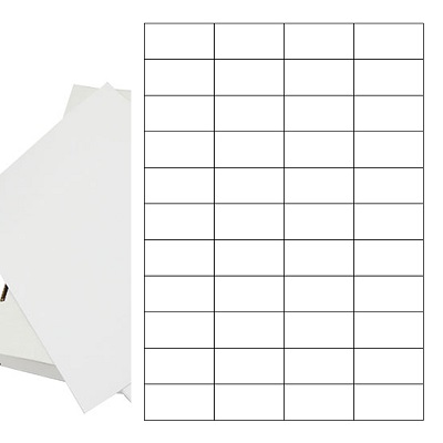 Buy 100 x A4 Sheets of Printer Address Labels - 44 Per Sheet (49x25mm)