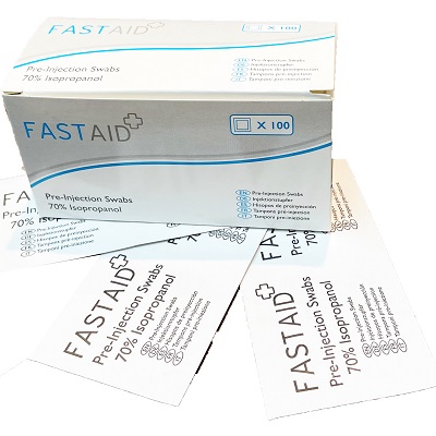 Buy 5000 x Fastaid 70% Alcohol Swabs Screen Hand Wipes 30x60mm ...