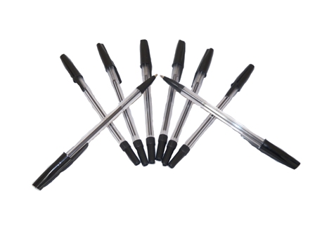 Buy 5 x Packs Of 50 Black Medium-Tip Ballpoint Pens