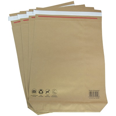 1000 x Strong Kraft Paper Postal Peel & Seal Mailing Bags 380x480x80mm ...