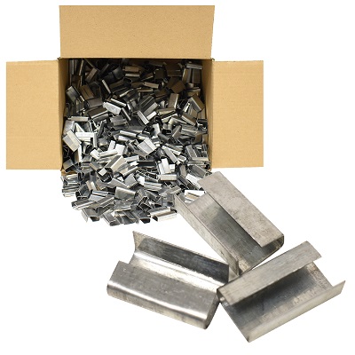 Buy 2000 x Semi Open Metal Seals For PP Strapping (12mm x 25mm)