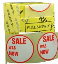 Buy 5000 x "SALE - WAS & NOW" Retail Price Stickers Labels