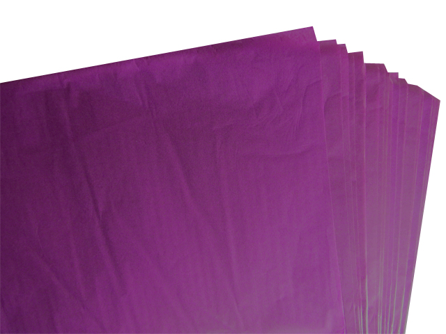 Buy 1000 Sheets of Purple Coloured Acid Free Tissue Paper 500mm x 750mm