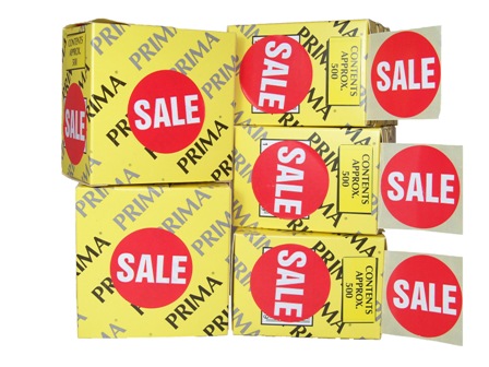 5000 x "SALE" Retail Self Adhesive Price Labels Stickers