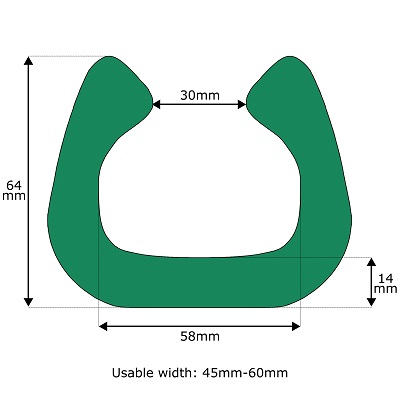 Buy 100 Metres (50 Strips) Of 'U-Channel' Foam Edge Guards Protectors ...