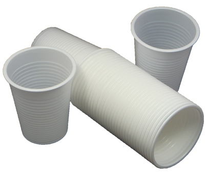Buy 3000 x White Disposable Plastic Cups Glasses 7oz (190ml)