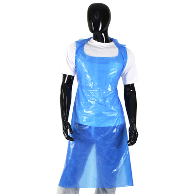 Buy 2000 x Disposable Blue Polythene Aprons 27x40"