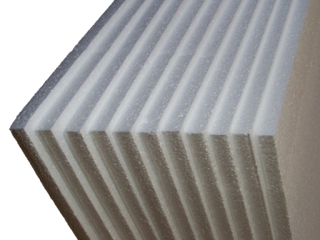 6 x Sheets Of Expanded Foam Polystyrene 1200x600x50mm