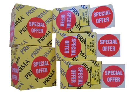 Buy 10,000 x "SPECIAL OFFER" Retail Self Adhesive Price Labels Stickers